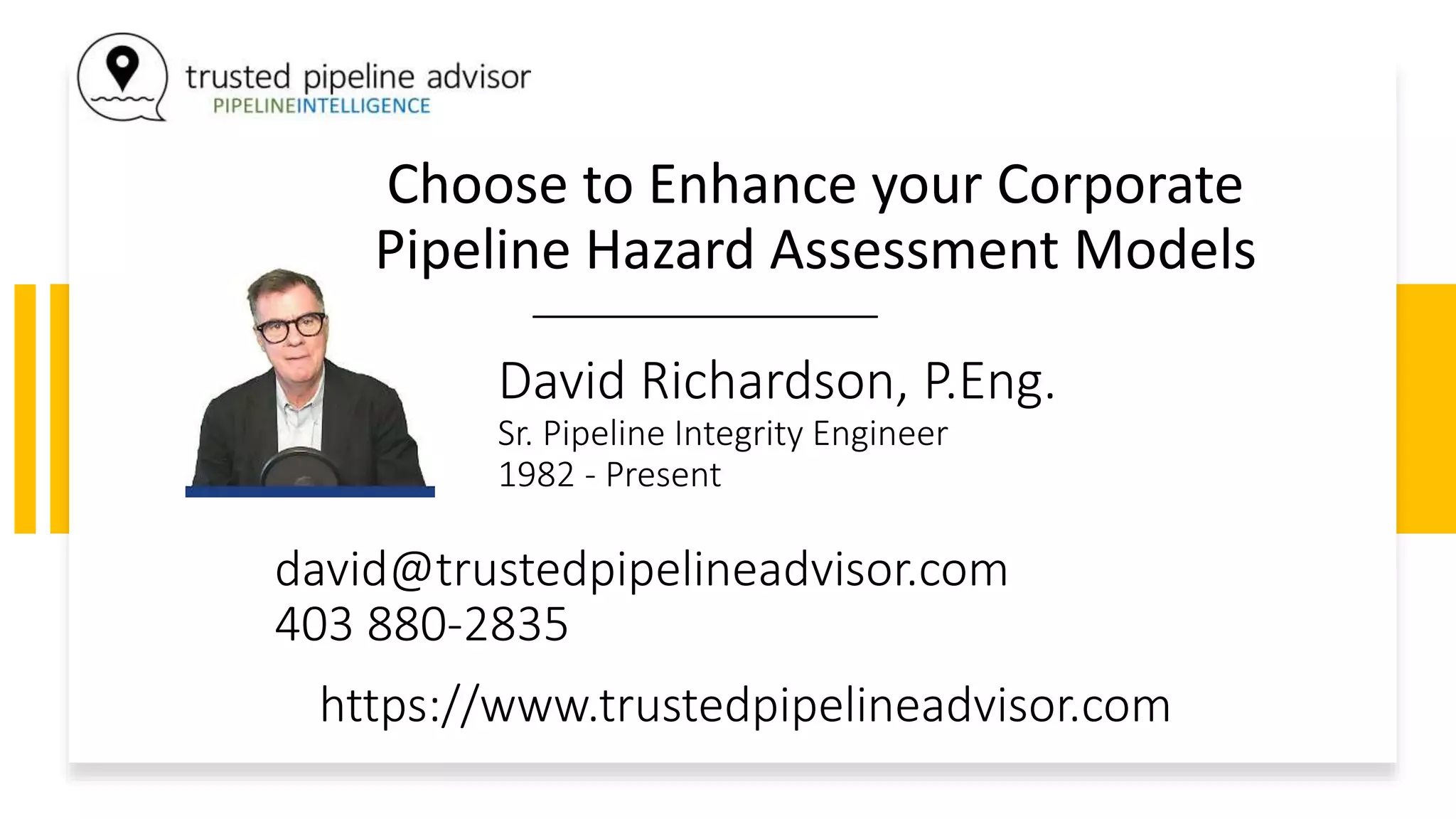 Advanced Pipeline Risk Assessment - Internal Corrosion