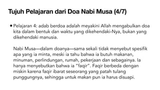 Belajar Berdoa Bersama Nabi Musa | PDF