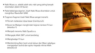 Belajar Berdoa Bersama Nabi Musa | PPT