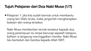 Belajar Berdoa Bersama Nabi Musa | PPT