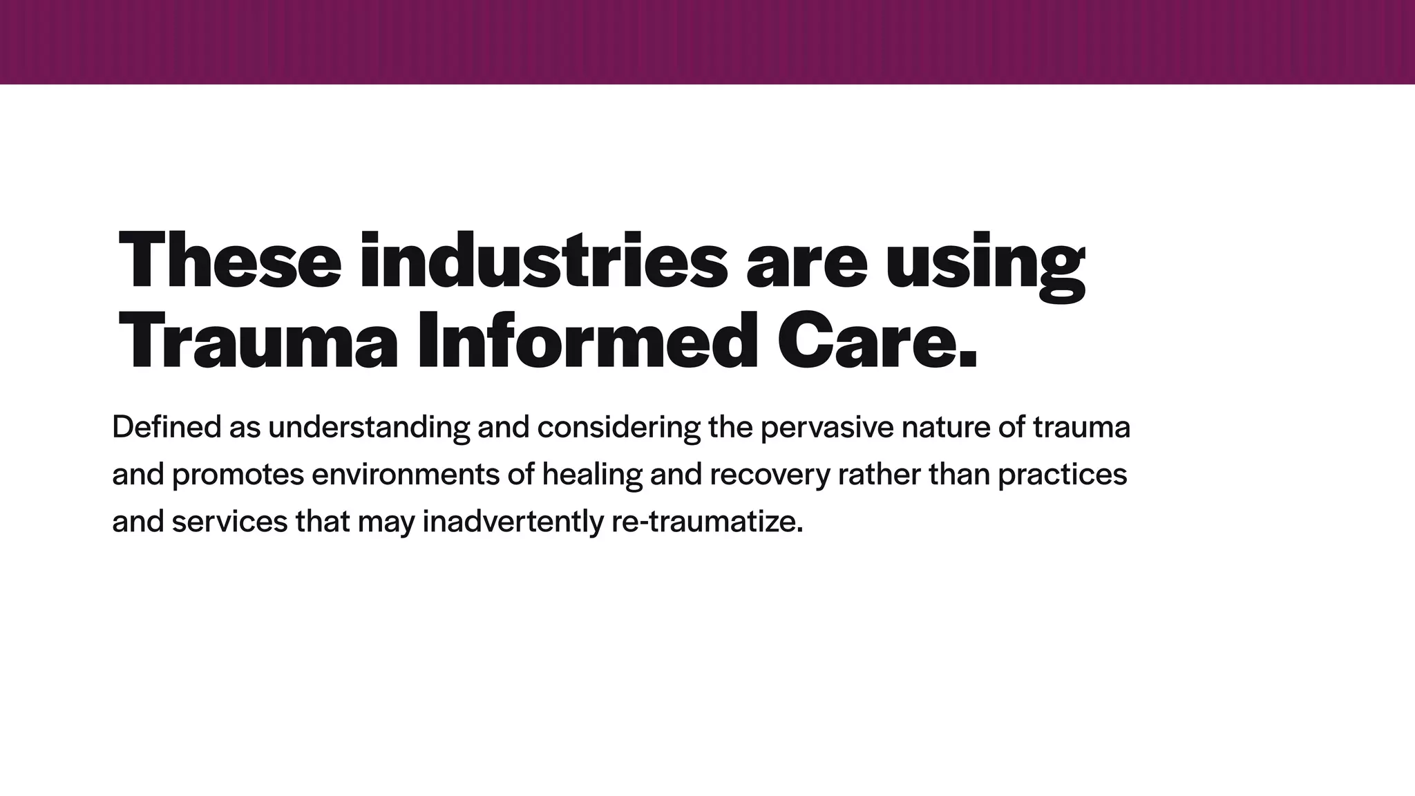 Intro to Trauma Informed Design | PPT