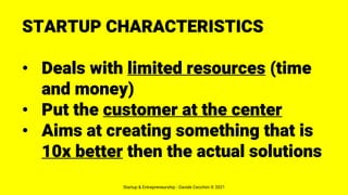 Startup and Entrepreneurship | PDF