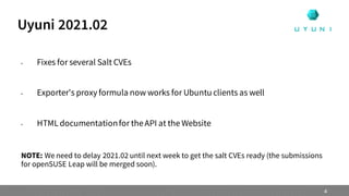 Uyuni Community Hours 26.02.2021