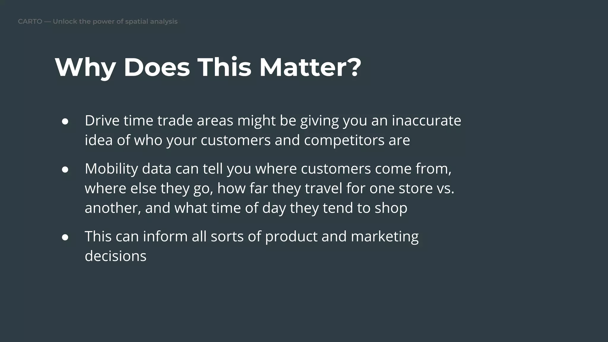 Understanding Retail Catchment Areas with Human Mobility Data | PDF