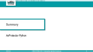 Protecting Python applications the simpler way | PPT