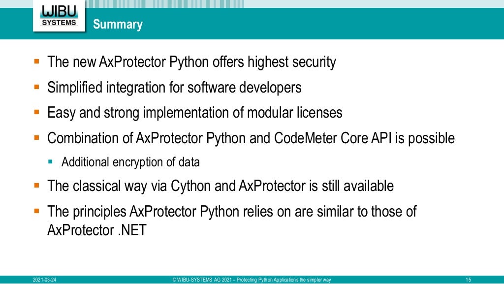 Protecting Python applications the simpler way | PPT