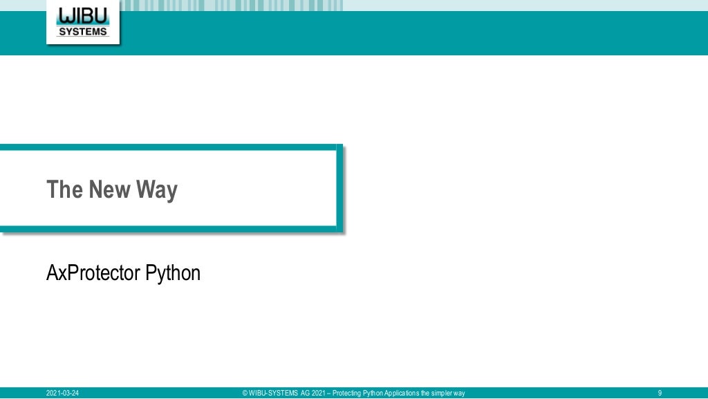Protecting Python applications the simpler way | PPT