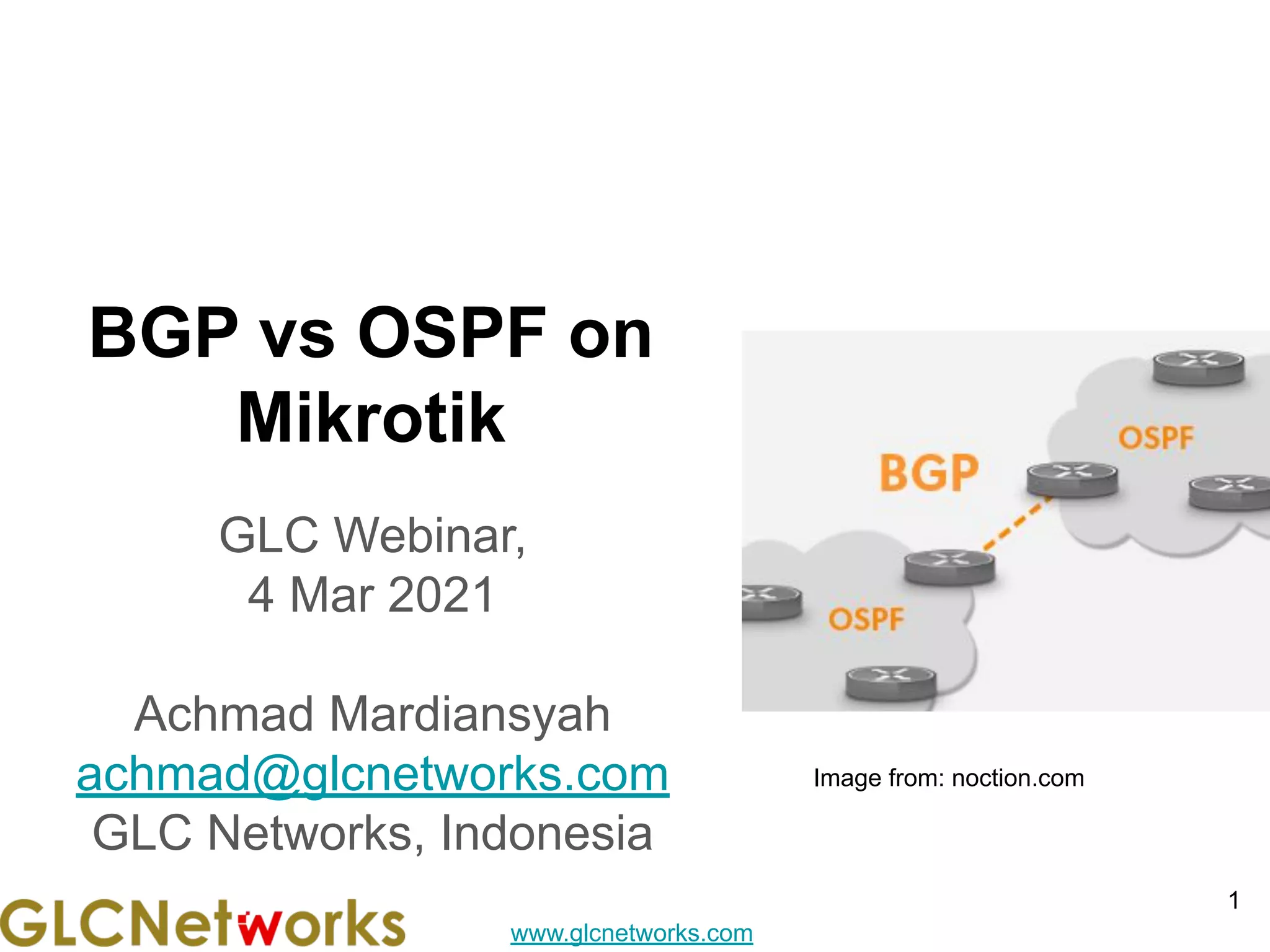 BGP vs OSPF on Mikrotik | PDF