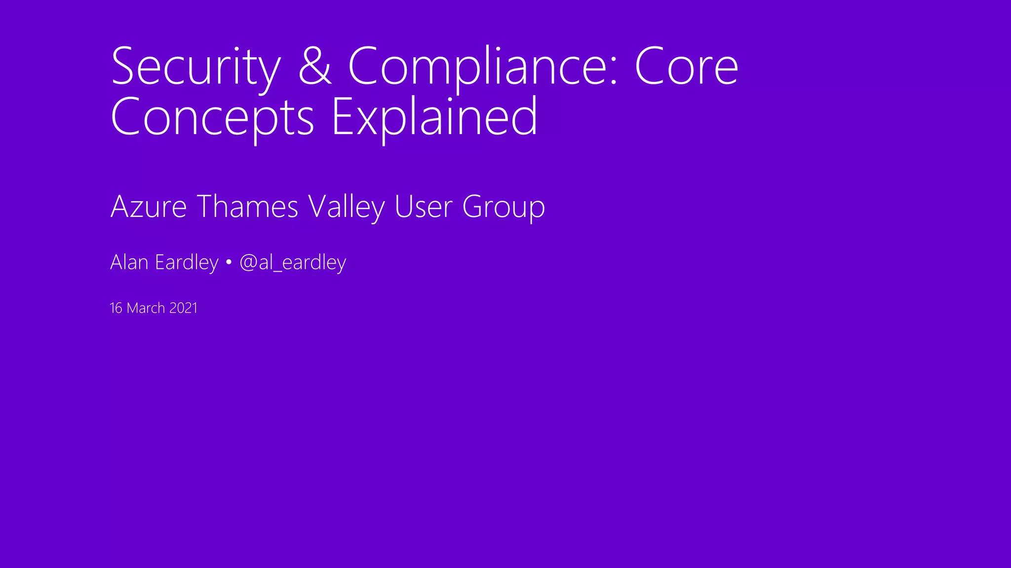 Security & Compliance: Core Concepts Explained | PPT