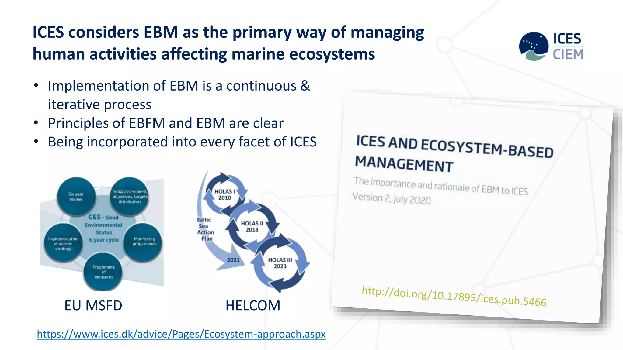 Ecosystem Based Fisheries Management & ICES | PPTX