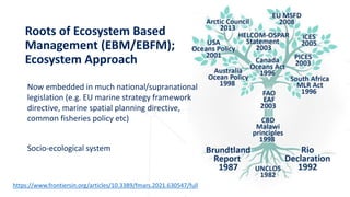 Ecosystem Based Fisheries Management & ICES | PPTX