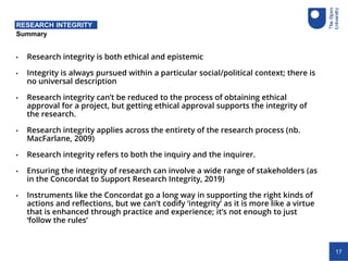 Research Integrity: Philosophical Perspectives | PPTX | Educational ...