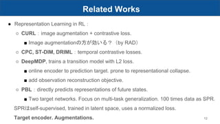 【DL輪読会】Data-Efficient Reinforcement Learning with Self-Predictive Representations | PPTX