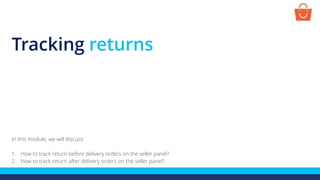 Tracking returns | PPT