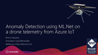 Global AI on Virtual Tour Oslo - Anomaly Detection using ML.Net on a drone telemetry from Azure ...