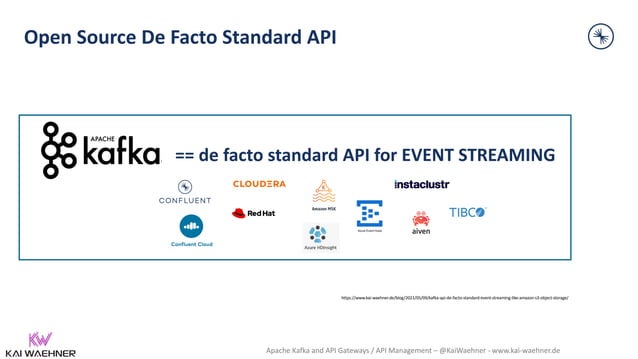 Apache Kafka and API Management / API Gateway – Friends, Enemies or ...