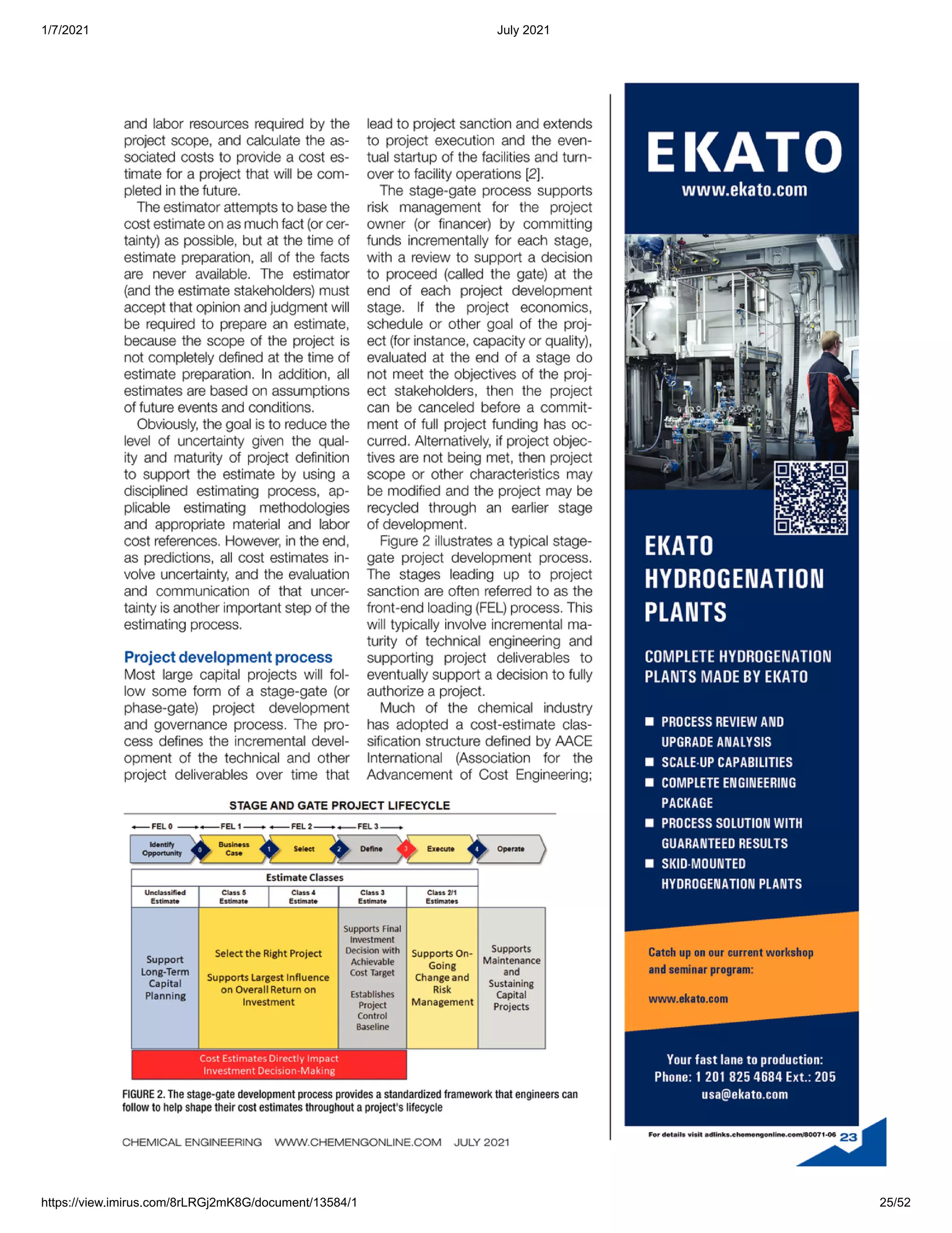 Chemical Engineering Magazine July 2021 | PDF