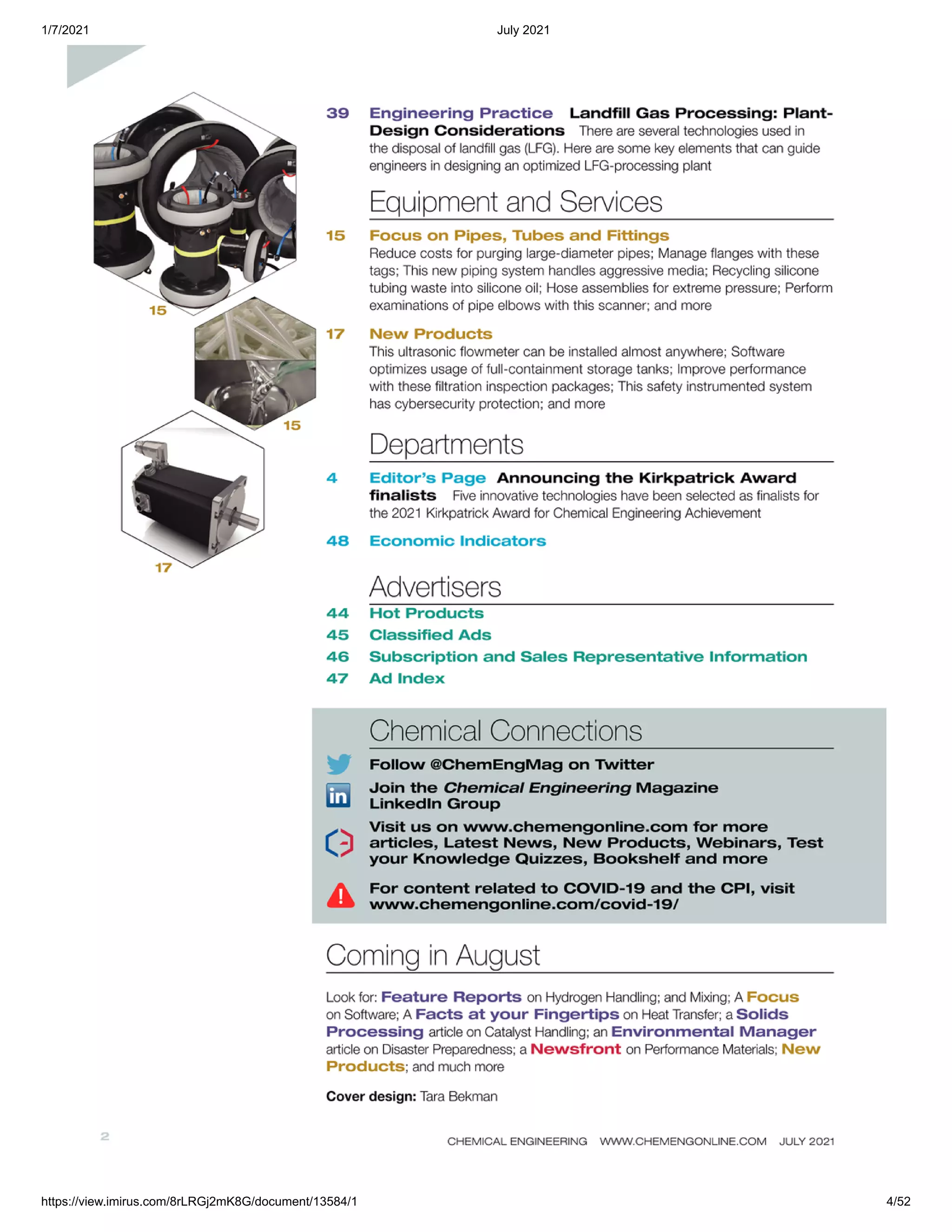 Chemical Engineering Magazine July 2021 | PDF
