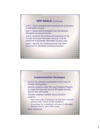 Franklin (MA) Housing Production Plan Presentation - 20210714 | PDF ...