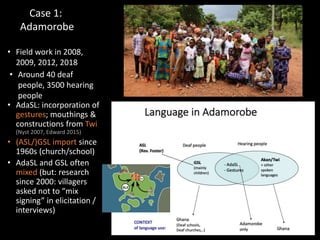 Small-Scale Sign Multilingualism | PPTX