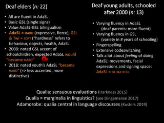 Small-Scale Sign Multilingualism | PPT