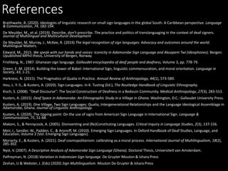 Small-Scale Sign Multilingualism | PPT