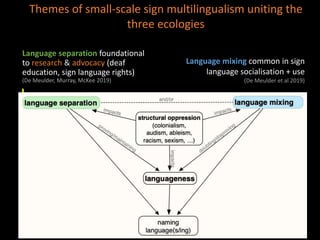 Small-Scale Sign Multilingualism | PPTX