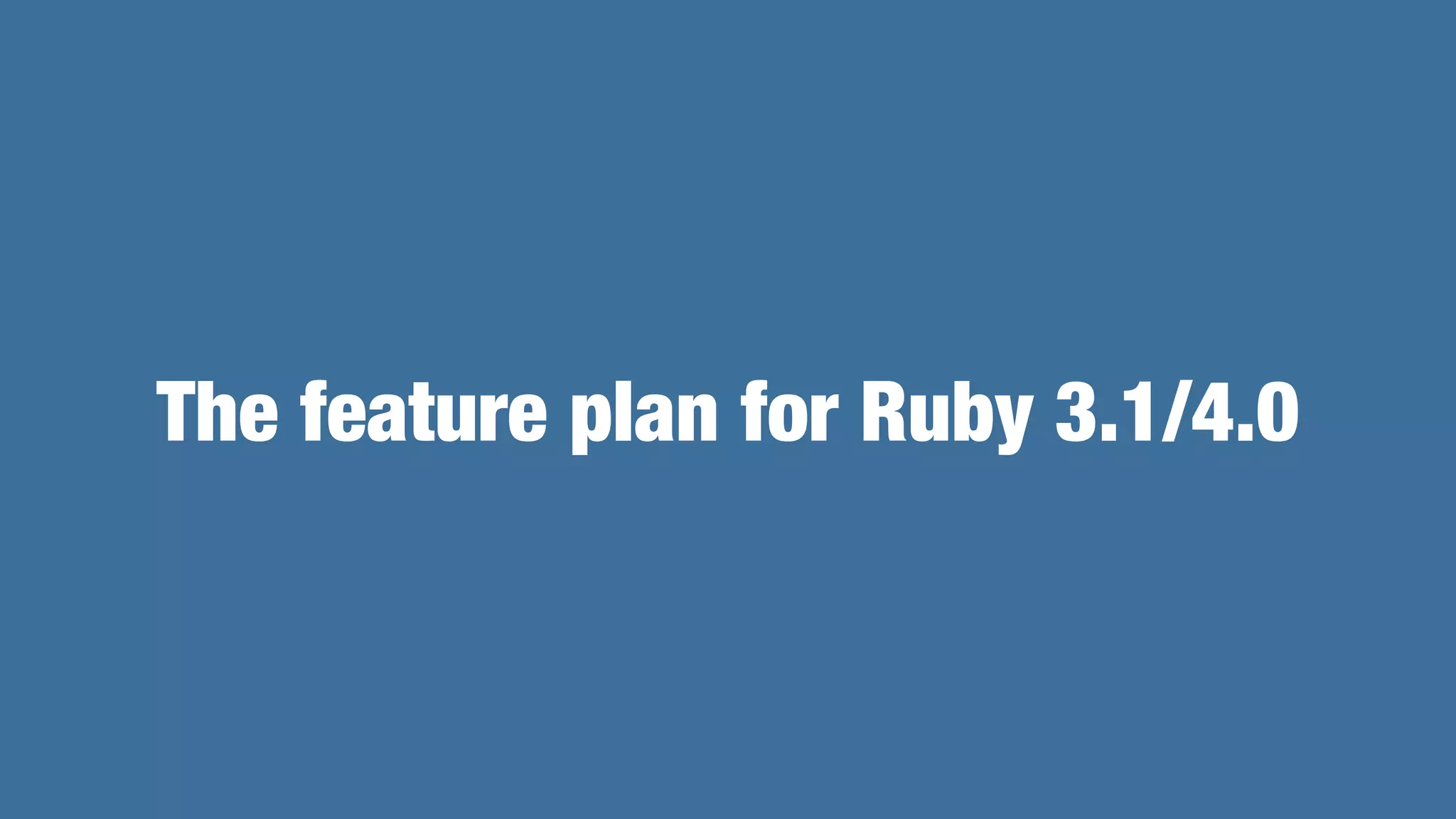How to develop the Standard Libraries of Ruby? | PPT