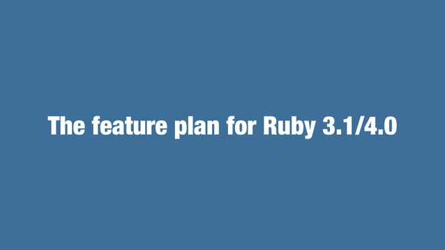 How to develop the Standard Libraries of Ruby? | PPT