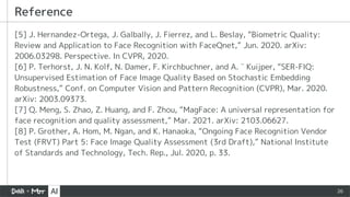 Face Quality Assessment 顔画像品質評価について | PPTX