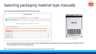 single item order processing (lmd) multiple shipments | PPT