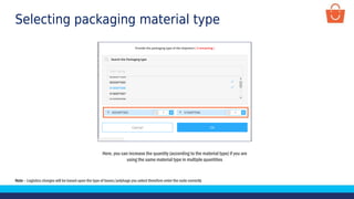 single item order processing (lmd) multiple shipments | PPT