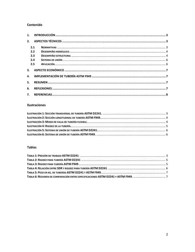 Comparación entre tuberías PVC ASTM D2241 y ASTM F949 para aplicaciones ...