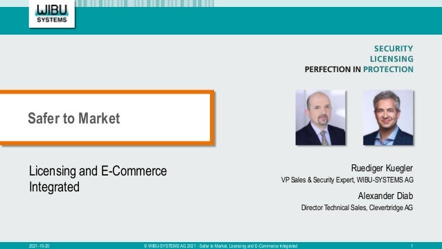 Safer to market: Licensing and e-commerce integrated | PPTX