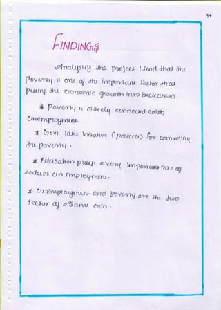 poverty project class 12th 2 part | PDF