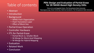 PEN: Design and Evaluation of Partial-Erase for 3D NAND-Based High Density SSDs.pptx