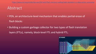 PEN: Design and Evaluation of Partial-Erase for 3D NAND-Based High Density SSDs.pptx
