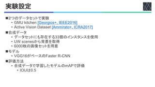 文献紹介：Cut, Paste and Learn: Surprisingly Easy Synthesis for Instance Detection | PPT
