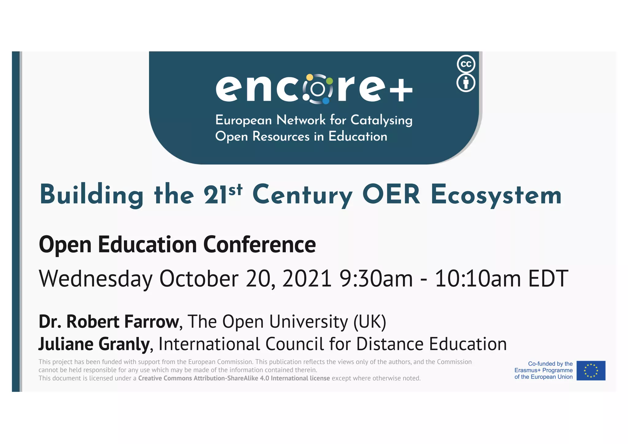 Building the 21st Century OER Ecosystem | PPT