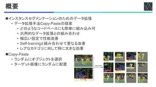 文献紹介：Simple Copy-Paste Is a Strong Data Augmentation Method for ...