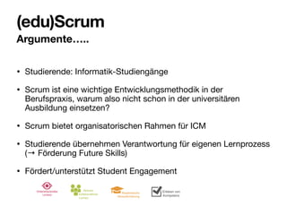 ICM meets Scrum - Lightning Talk auf dem UFF | PDF | Educational Assessment | Education