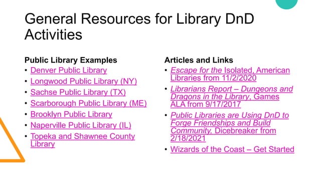 20211105 dungeons and dragons gaming panel power point | PPT