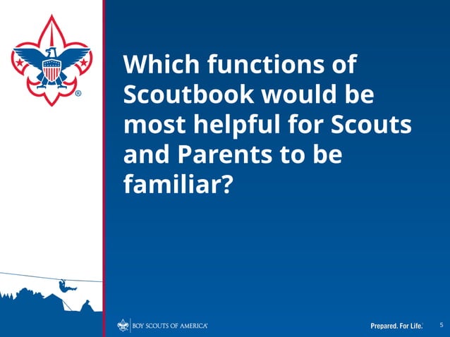 University of Scouting Scoutbook for Troops | PPT