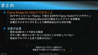 UIデザイン設計から開発をつなぐ「MRTK Figma Bridge for Unity」を使ってみよう | PPTX