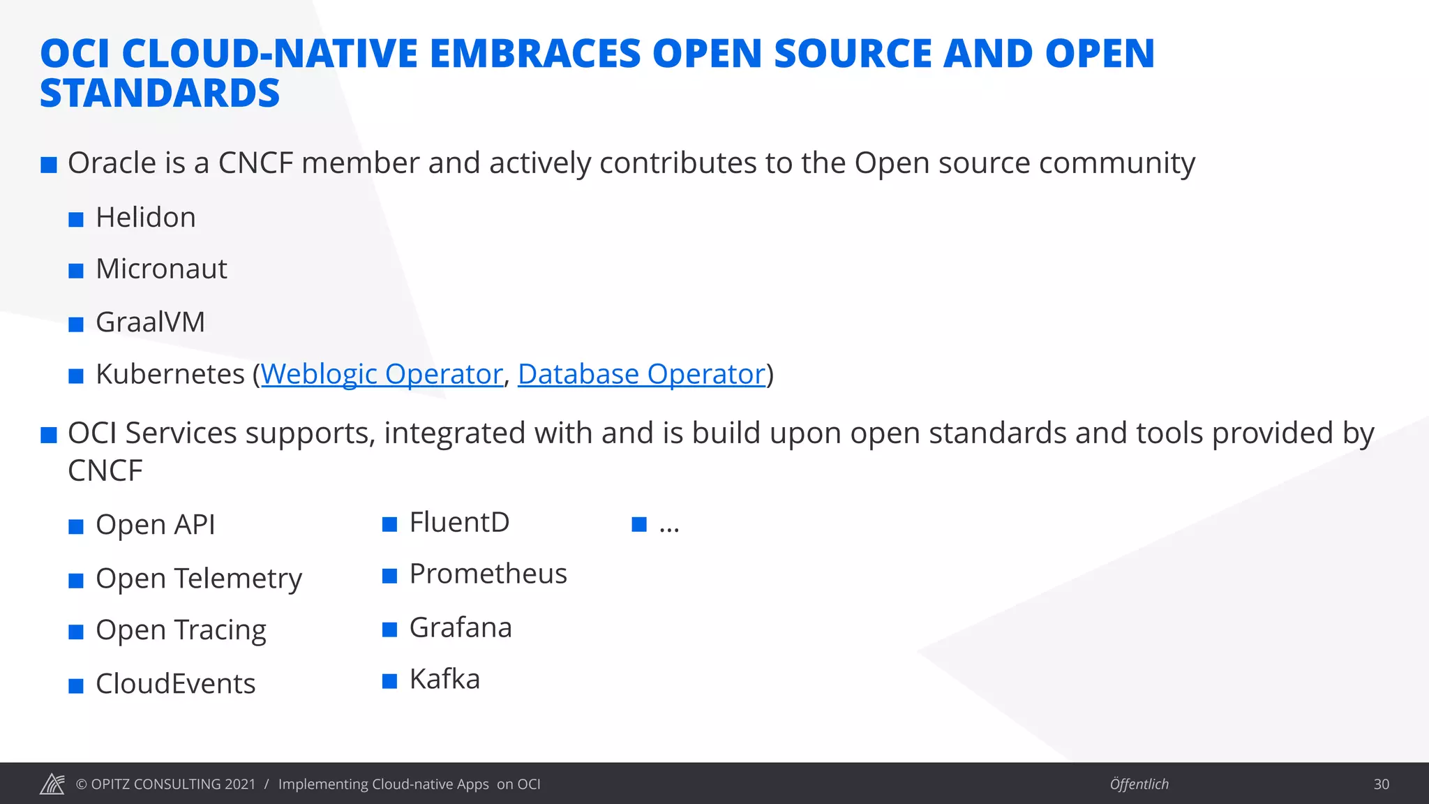 Implementing Cloud-native apps on OCI | PPT