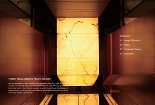 Catalog thang máy Hitachi model MCA | PDF