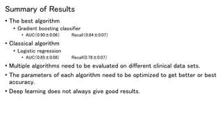 Diagnosis Support by Machine Learning Using Posturography Data | PPT