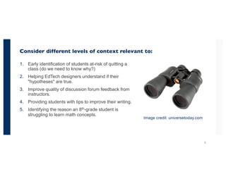 Integrating Research & Production Learning Analytics | PPT