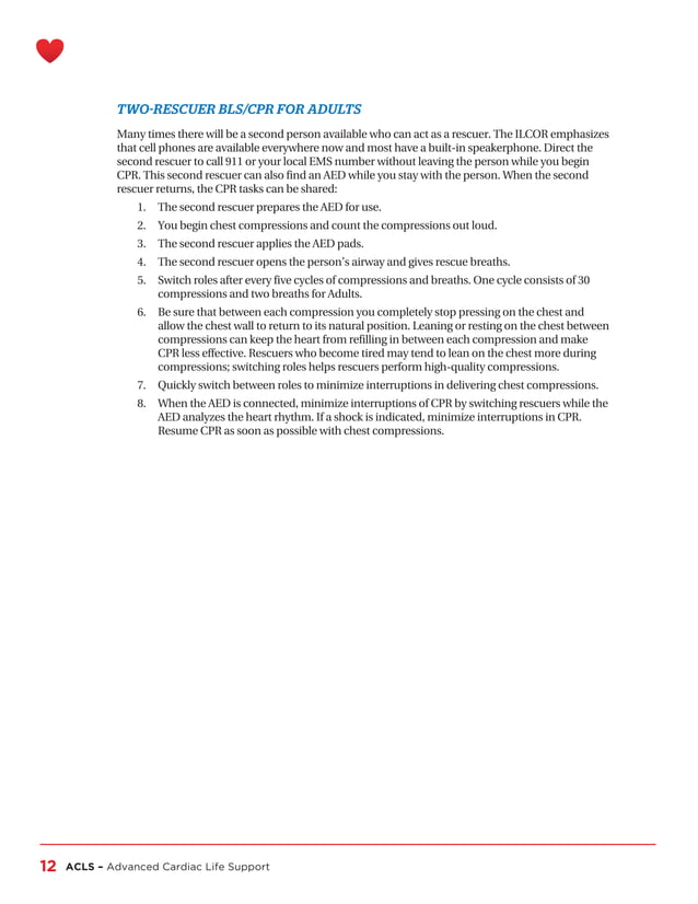 ACLS Handbook, Advanced Cardiac Life Support | PDF