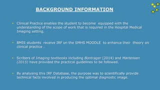 IMAGING REQUEST FORMS IRF ANALYSIS 2021 | PPTX